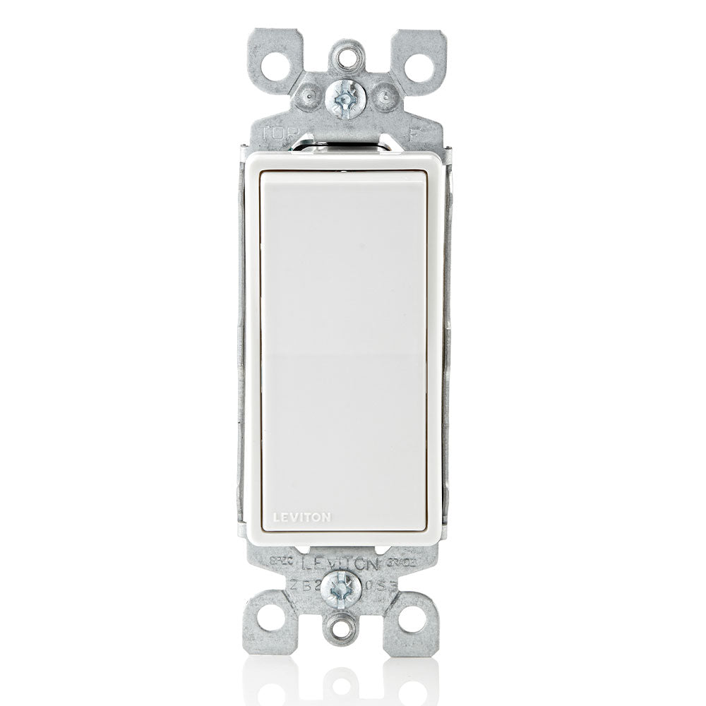 APAGADOR SENCILLO BLANCO 15A 120V DECORA LEVITON — Elektrocontrol