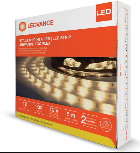 TIRA DE LED ECOFLEX 4.8W/827 12V IP20 LEDVANCE — Elektrocontrol