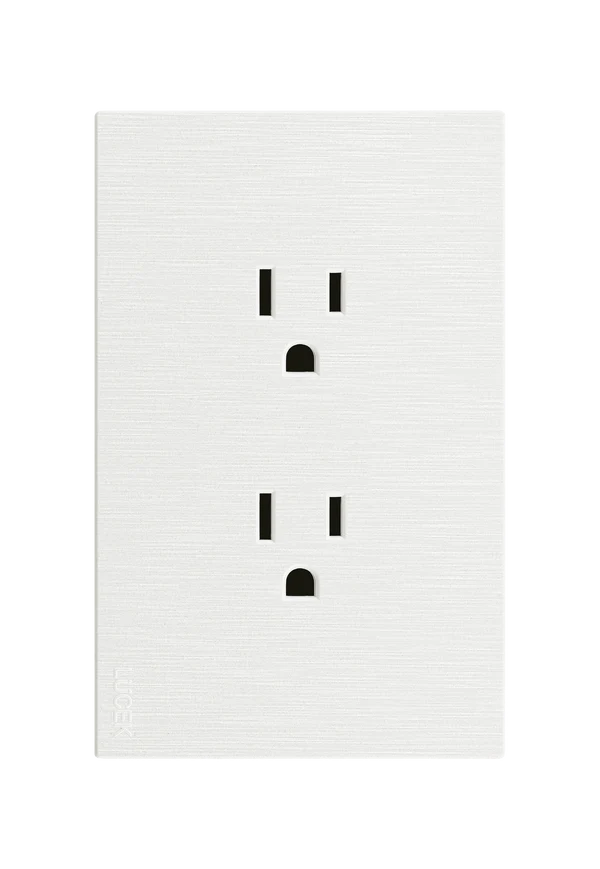 PLACA PLANA CON CONTACTO DUPLEX LUCEK FLAT — Elektrocontrol